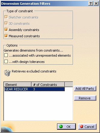 Filtering Dimension Generation